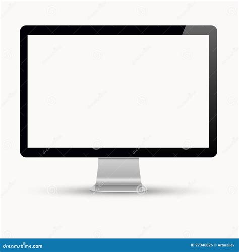 vector computer display stock vector illustration of front 27346826