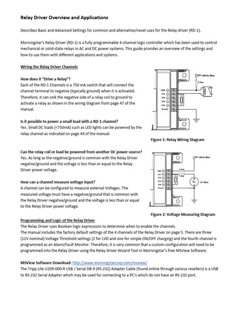 Relay Driver Overview Pdf Relay Electrical Engineering