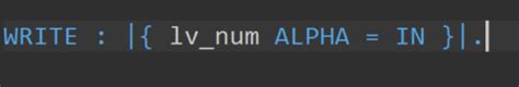 Abap Statements Logali Group