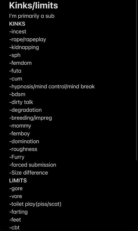 Findthatmeme Meme Kinks Limits Im Primarily A Sub Kinks Incest
