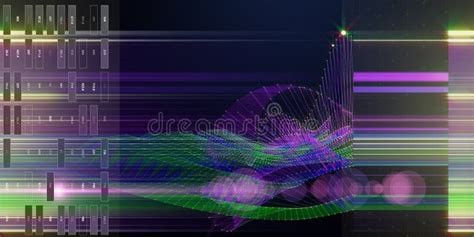 abstract background polygonal grid with data on dark big data