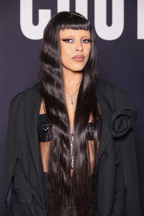 Doja Cat Wore Eyelashes As A Beard And Goatee To Paris Fashion Week