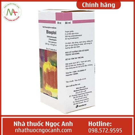 Thuốc Biseptol 80ml Siro Có Tác Dụng Gì Giá Bao Nhiêu Mua ở đâu