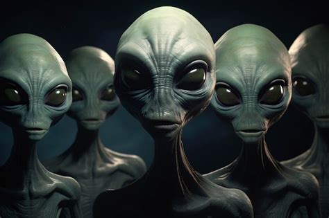 Premium Photo Illustration Alien Group