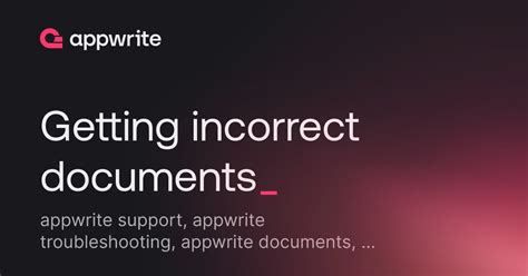 getting incorrect documents threads appwrite