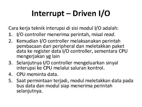 Organisasi Dan Arsitektur Komputer Inputoutput Sistem Komputer Tiga