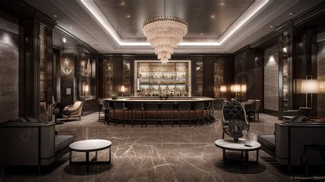 호화로운 호텔 로비와 바의 몰입형 3d 시각화 호텔 로비 카페 인테리어 로비 배경 일러스트 및 사진 무료 다운로드 Pngtree