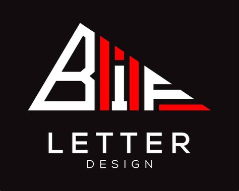 Premium Vector Triangle Shape Bif Letter Logo Design