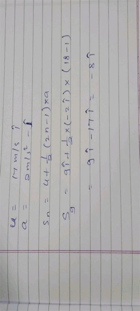 1 A Particle Has Initial Velocity Of 17 Ms Towards East And Constant