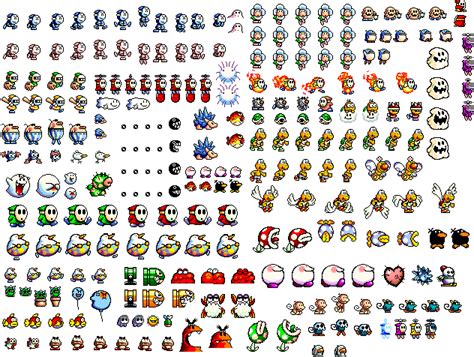 Super Mario World Enemy Sprites