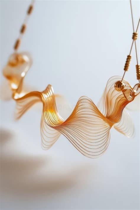 Sound Wave Inspired Jewelry Close Up Stock Illustration Illustration