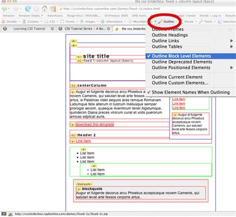 Using The Box Model To Create A Layout With Columns Sevenseek Tutorials Blog