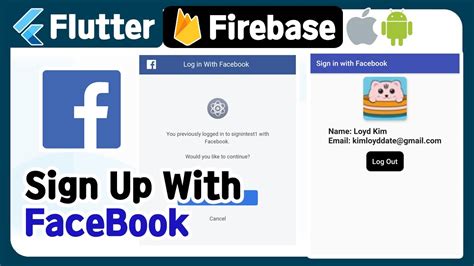 flutter sign up with facebook firebase authentication auth