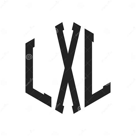 Lxl Logo Design Initial Letter Lxl Monogram Logo Using Hexagon Shape Stock Illustration