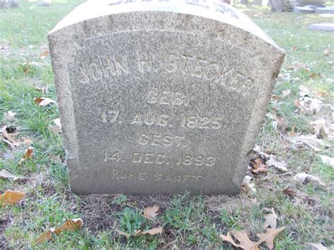 John Henry Stecker 1825 1893 Find A Grave äreminne