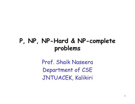 p np np hard and np complete problems optimization pdf