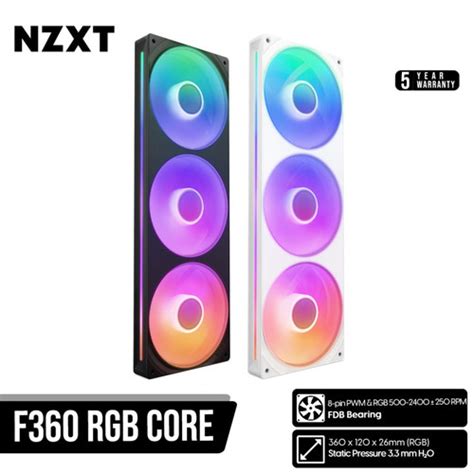 Promo Nzxt F360 Rgb Core 360mm Single Frame Rgb Fan Unit Fan Case Matte Black Cicil 0 3x