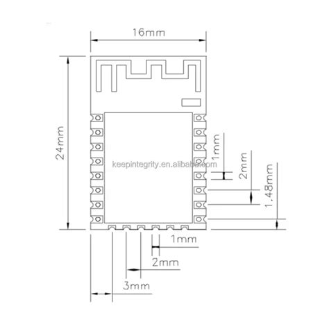 módulo wifi de alta calidad esp8266 serial esp8266mod esp12f módulo