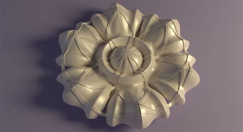 3d Architectural Rosette
