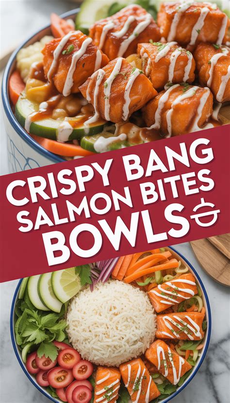 Crispy Bang Bang Salmon Bites Bowls