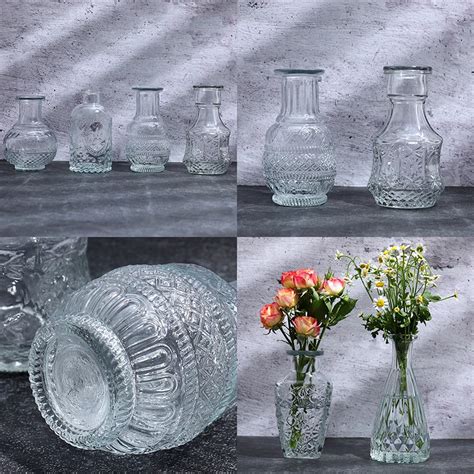 Прозрачные стеклянные мини вазы Aliexpress