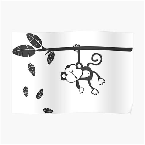 Monkey Poster For Sale By Jawaddesigner01 Redbubble