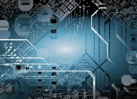 Premium Ai Image Abstract Technology Background Blue