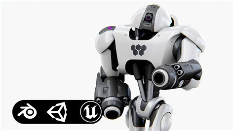 police officer bot auto rig pro rigged for mixamo unreal engine unity