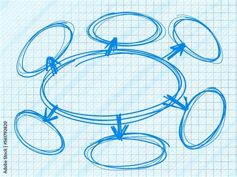 Mind Mapping Map Think Data Information Infographic Presentation Stock Illustration