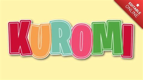 Kuromi Happy Easter Text Effect Generator