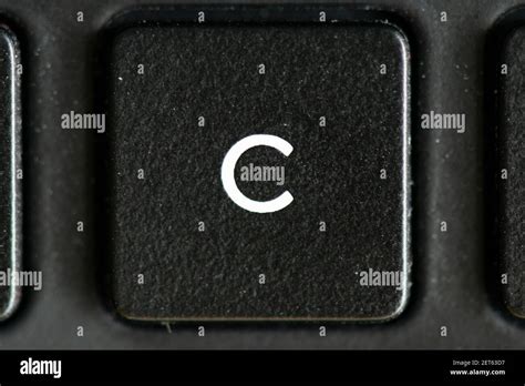 C Key On A Laptop Keyboard Stock Photo Alamy