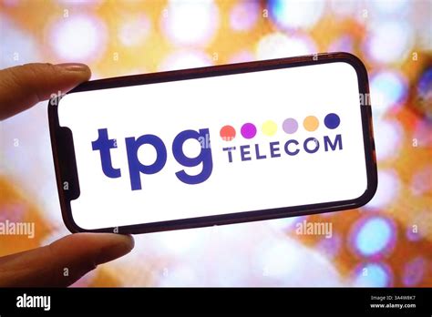 In This Photo Illustration The Tpg Telecom Company Logo Is Seen