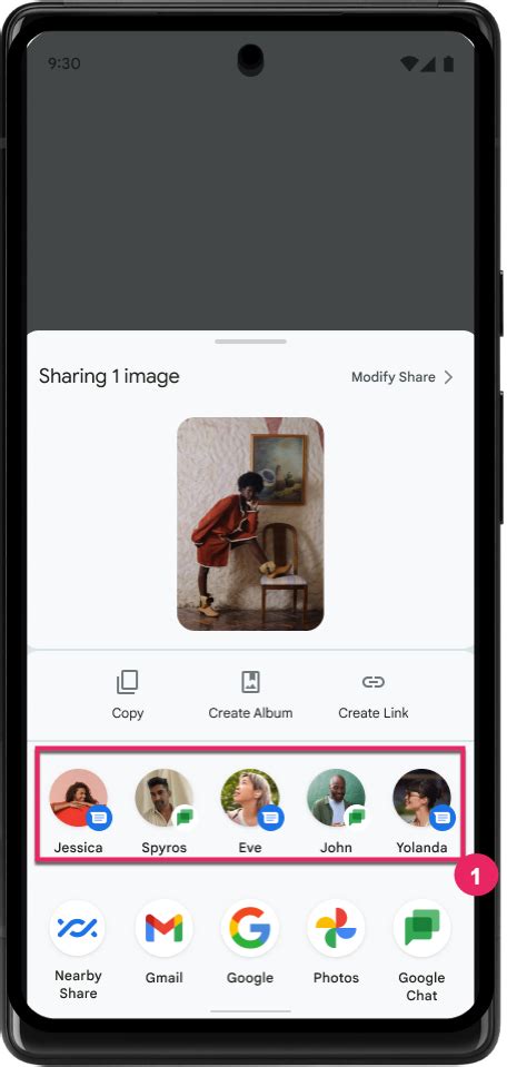 Provide Direct Share Targets App Data And Files Android Developers