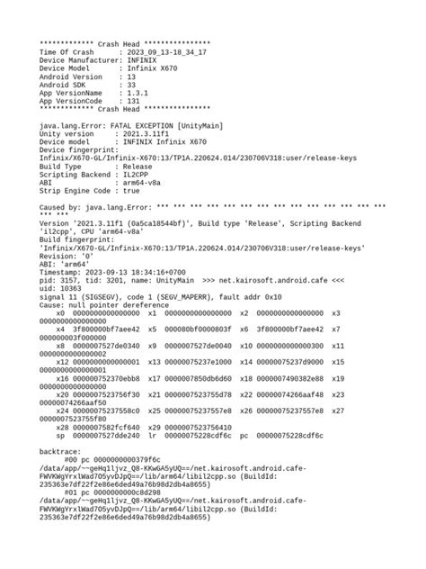 Mod Menu Crash 2023 09 13 18 34 17 Pdf Android Operating System Software