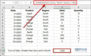 SUMIF Value Greater Than Zero In Excel With Examples