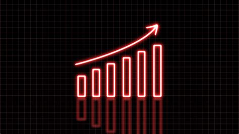 성장하는 그래프 간단한 아이콘입니다 화살표 그래프가 올라갑니다 미래 지향적인 상승 화살표 차트 디지털 변환 추상 기술 배경 벡터