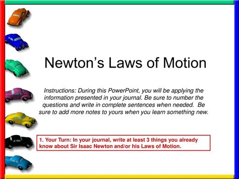 Ppt Sir Isaac Newton Laws Of Motion Powerpoint 640x480