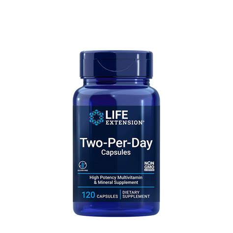 Life Extension Two Per Day Multivitamin 120 Caps Eco Supplements