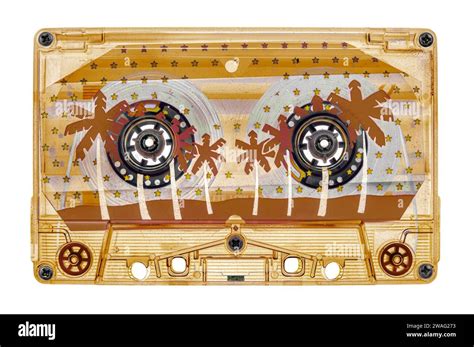 Audio Cassette Tape In Use Sound Recording In The Tape Recorder 90s