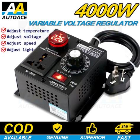 Electronic Voltage Regulator Ac Motor Speed Controller 4000w High Power