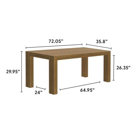 Pecan Wirebrush Finish Table Plankbeam 60 Inch Dining Table Solid