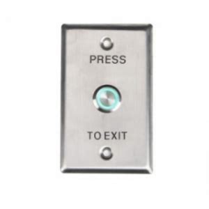 Request To Exit Button Stainless Steel Wallplate Mount With LED Electronic Security Sales