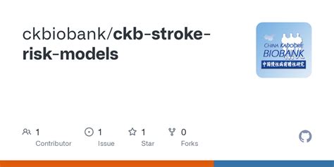 GitHub Ckbiobank Ckb Stroke Risk Models