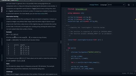 Hackerrank Counting Sort 1 Youtube