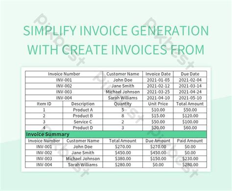 Streamline Invoice Creation With Create Invoices From Excel Template Free Download Pikbest