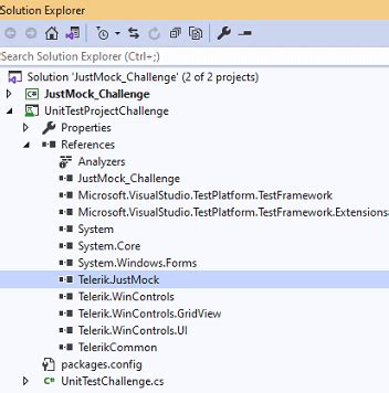 JustMock Telerik WinForms RadGridView