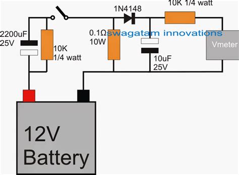 Battery Health Checker Circuit For Testing Battery Condition And Backup