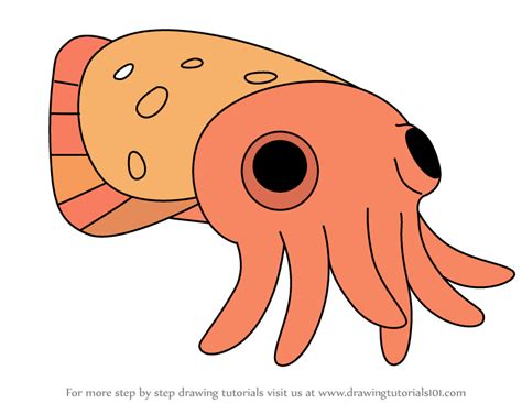 How To Draw Cuttlefish From Octonauts Octonauts Step By Step