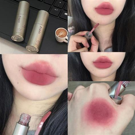 Dorisna Velvet Lip Gloss Rose And Brown Lipstick Long Lasting Waterproof