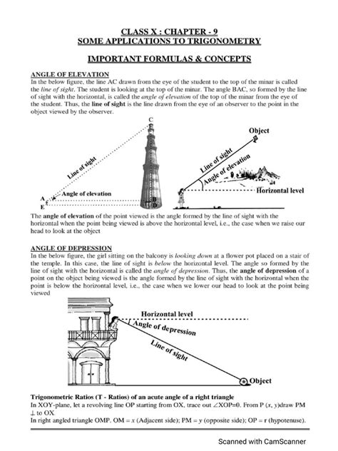 Applications Of Trignometry Pdf